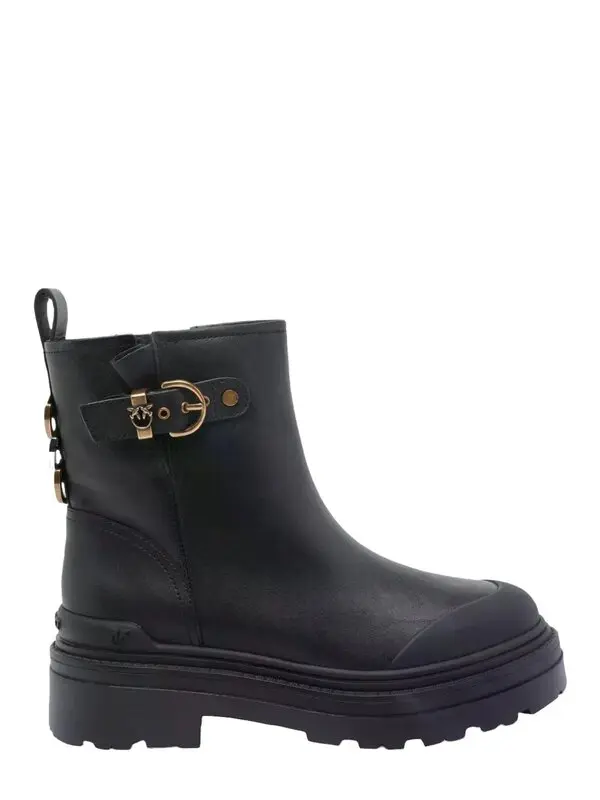 Pinko Buckle-detail Boots - Black