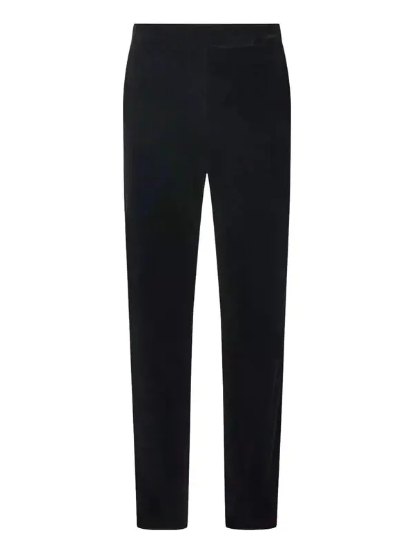 Max Mara Velvet Trousers With Side Stripe - Black