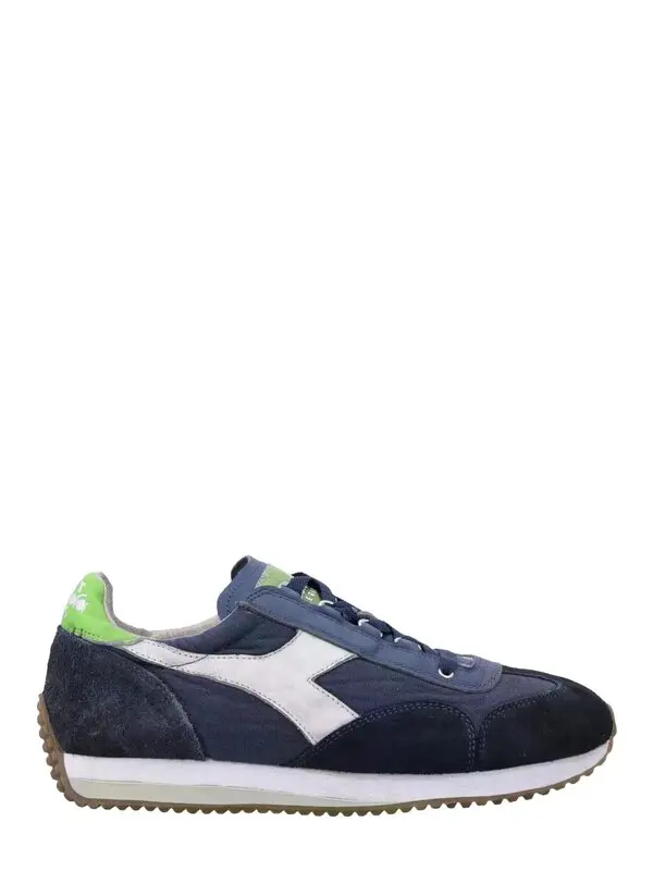 DIADORA Suede Panelled Lace-up Sneakers - Blue