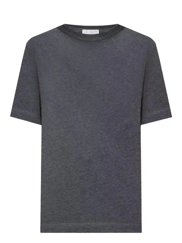 Brunello Cucinelli Crew-neck T-shirt - Grey