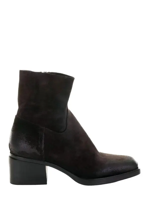 Elena Iachi 40mm Suede Zip-fastening Ankle Boots - Brown
