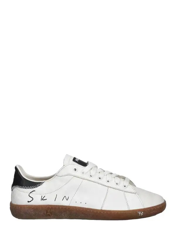 Patrizia Pepe Logo-print Leather Sneakers - White