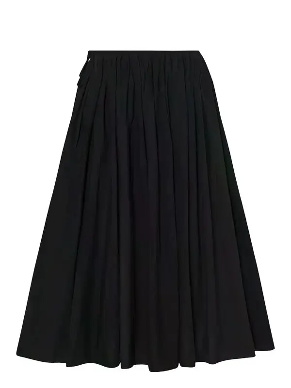THE ROW Drawstring Pleated Skirt - Black