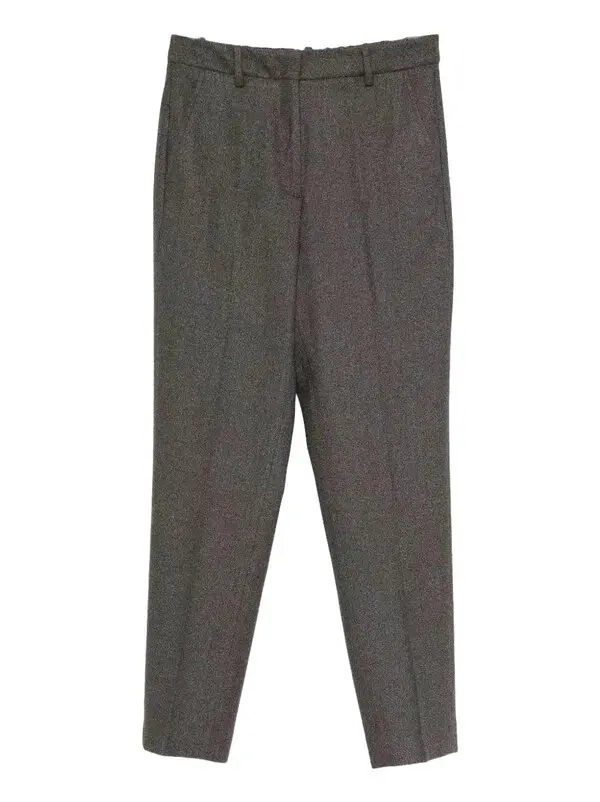 Incotex Pleated Wool Trousers - Grey