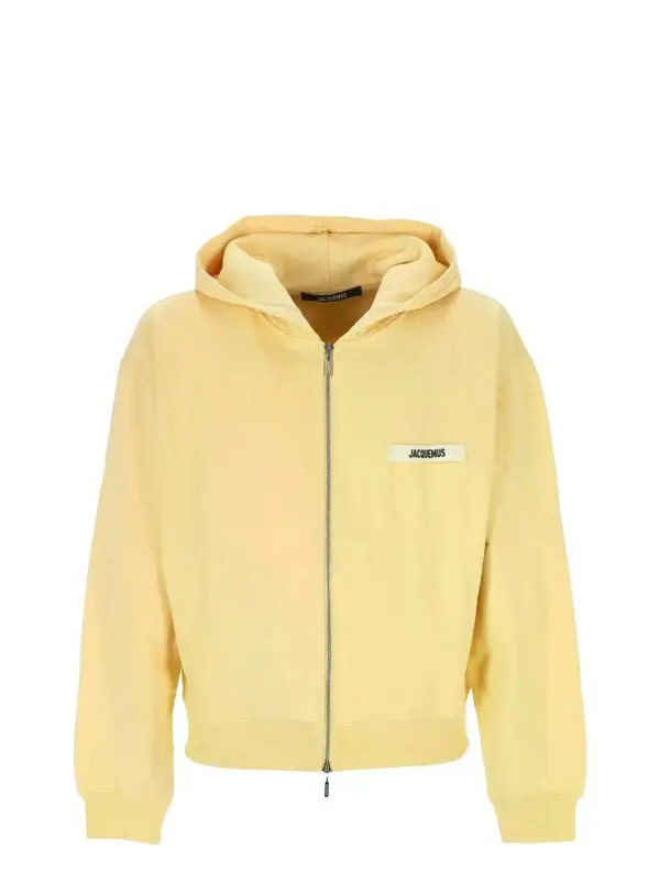 Jacquemus Zip-up Hoodie - Yellow