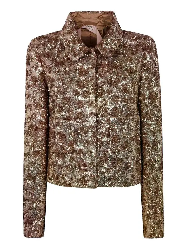 N°21 Sequin-embellished Jacket - Pink