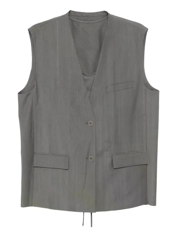 LESS Blazer Vest Set - Grey