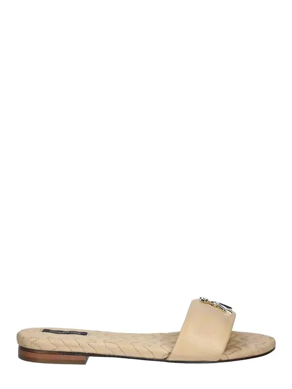 Patrizia Pepe Leather Slides - Neutrals