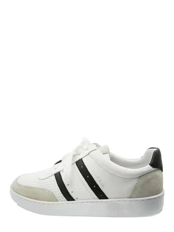 Paul Smith Leather Panelled Low-top Sneakers - White