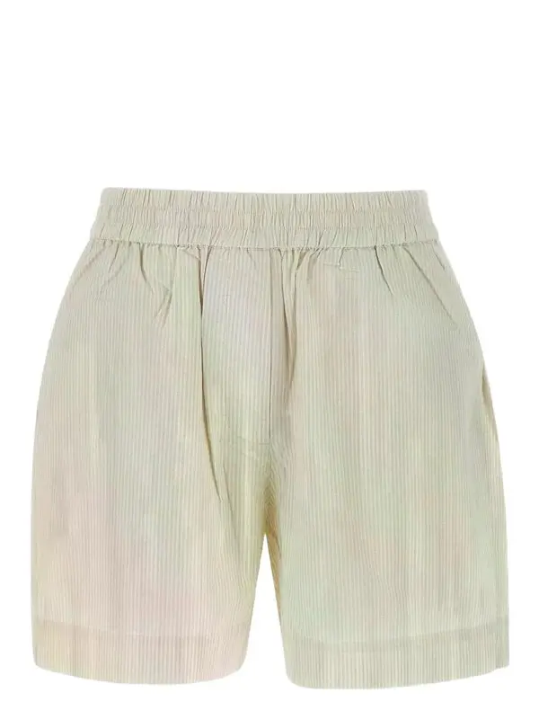 HERSKIND Striped Cotton Shorts - Neutrals