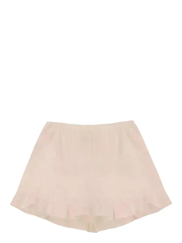 Sleeper Cha-cha Ruffled Shorts - Neutrals