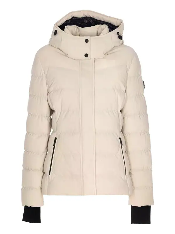 Moose Knuckles Hooded Padded Down Jacket - Neutrals