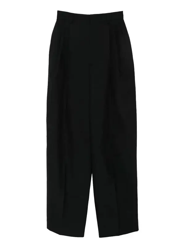 Moschino Pleated Back-pocket Trousers - Black
