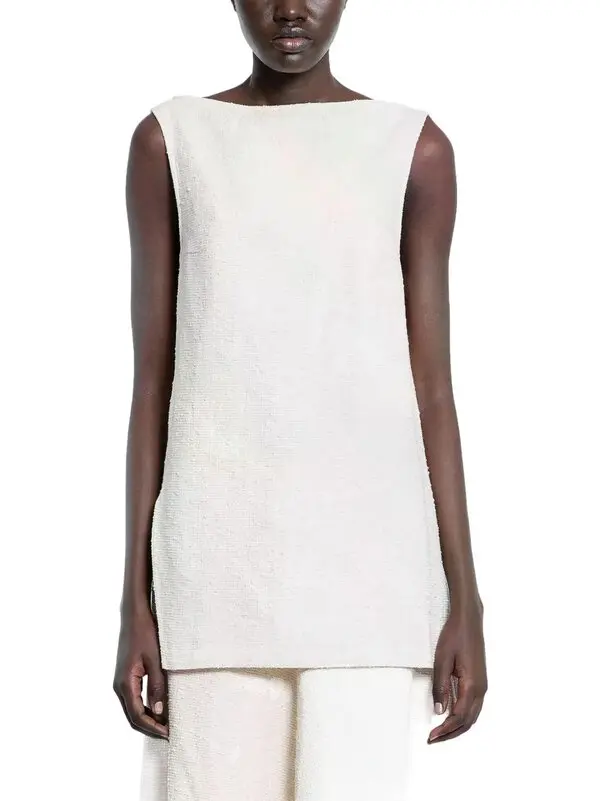 Studio Nicholson Boat-neck Sleeveless Top - Neutrals