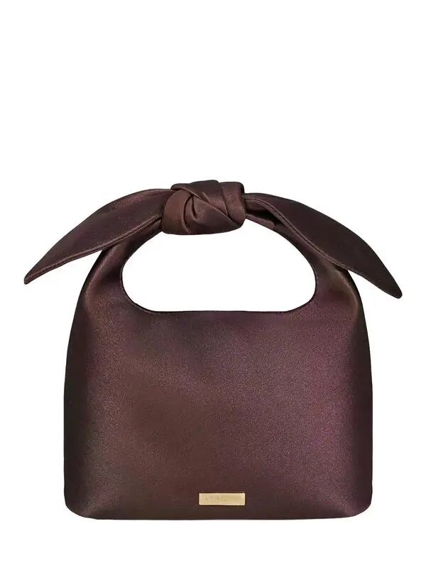 AQUAZZURA Bow-detail Mini Bag - Brown