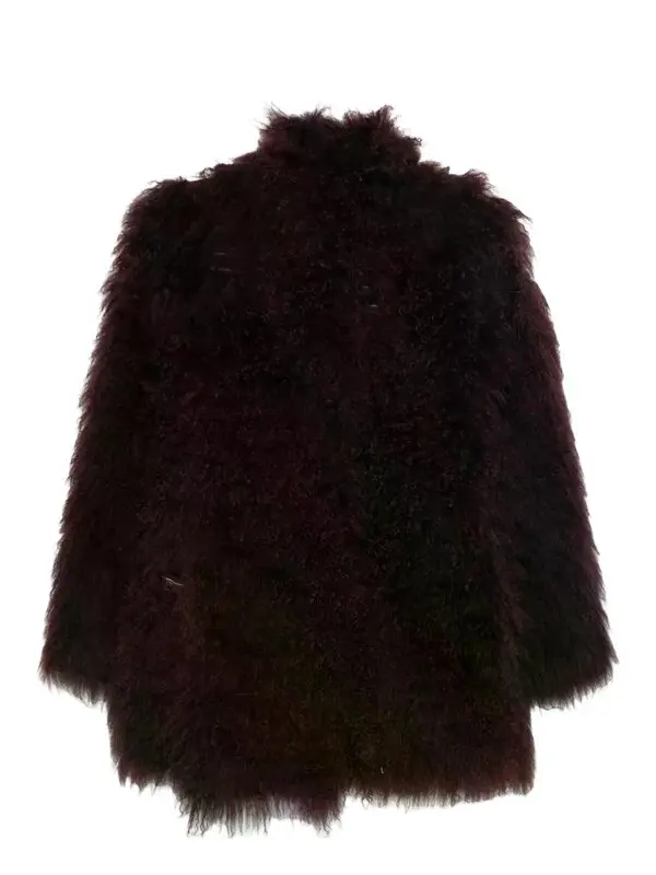 Simonette Ravizza Lamb Fur Jacket - Red