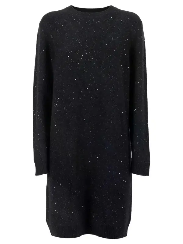 Fabiana Filippi Embellished Knit Dress - Black