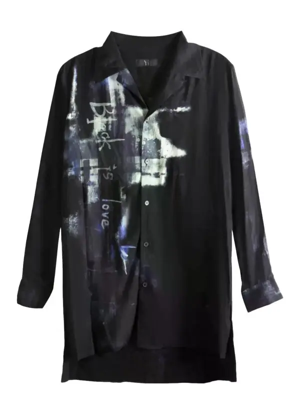 Y’s Graphic-print Shirt - Black