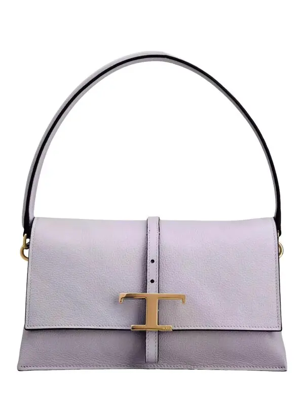 TOD'S T Timeless Flap Shoulder Bag - Purple
