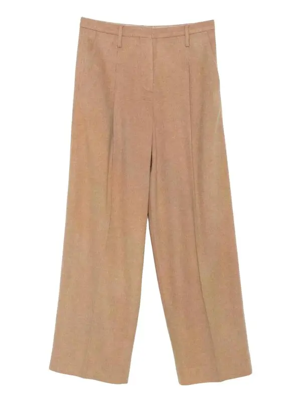 BY MALENE BIRGER Pleated Belt-loops Trousers - Neutrals