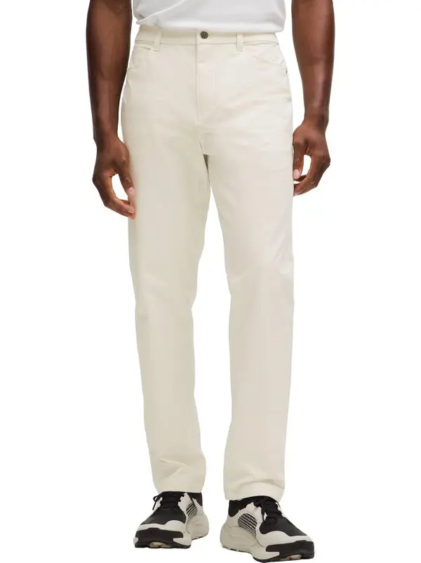 Lululemon Abc Classic-fit 5 Pocket Pant 32l - Light Ivory