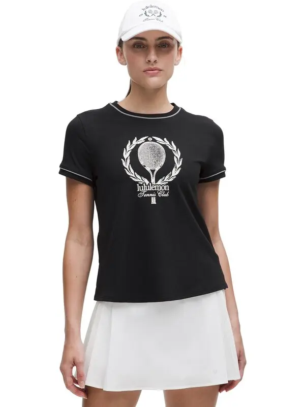 Lululemon Crewneck Tennis Short-sleeve Shirt - Black/arctic Grey