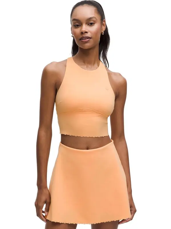Lululemon Scallop-hem High-neck Tennis Tank Top - Rock Melon