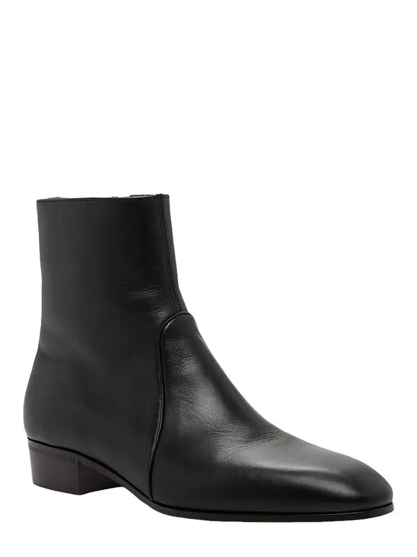 Valentino Garavani Leather Pat Boots - Black