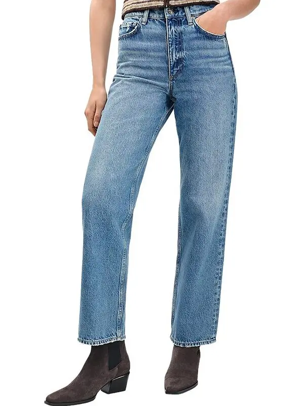 Rag & Bone Shea High-rise Straight Ankle Jeans - Ithaca