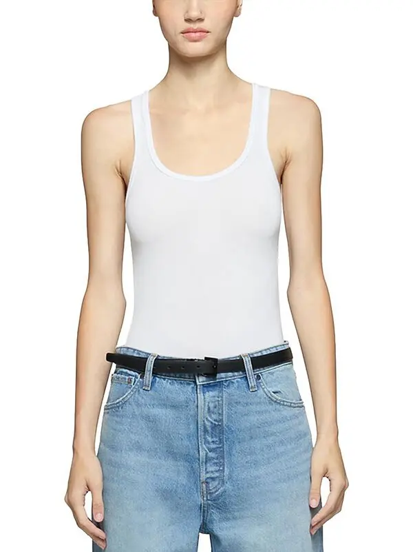 EB DENIM Lucy Racerback Tank Top - White