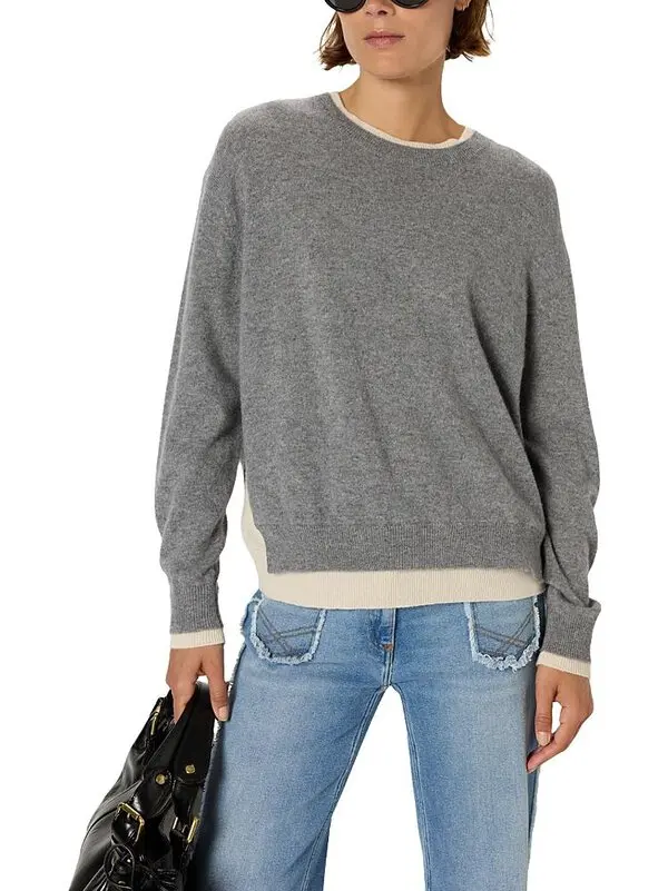 Gerard Darel Edda Cashmere Crewneck Sweater - Grey