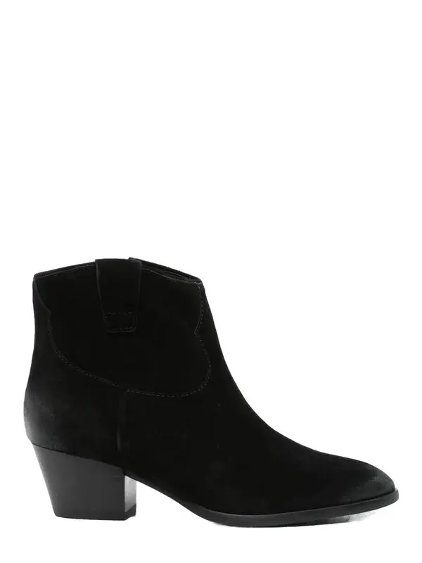 Ash 50mm Suede Ankle Boots - Black