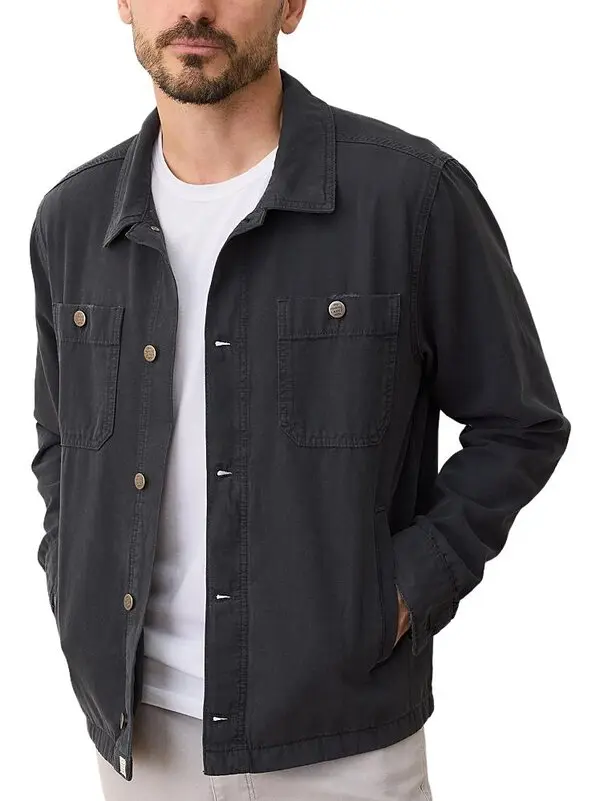 Marine Layer Patrick Canvas Overshirt - Fade Black