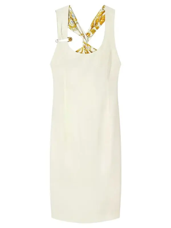 Versace Cross-back Mini Dress - White
