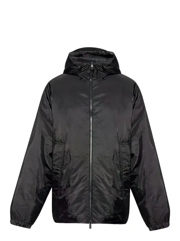 Moncler Zip-fastening Hooded Puffer Jacket - Black
