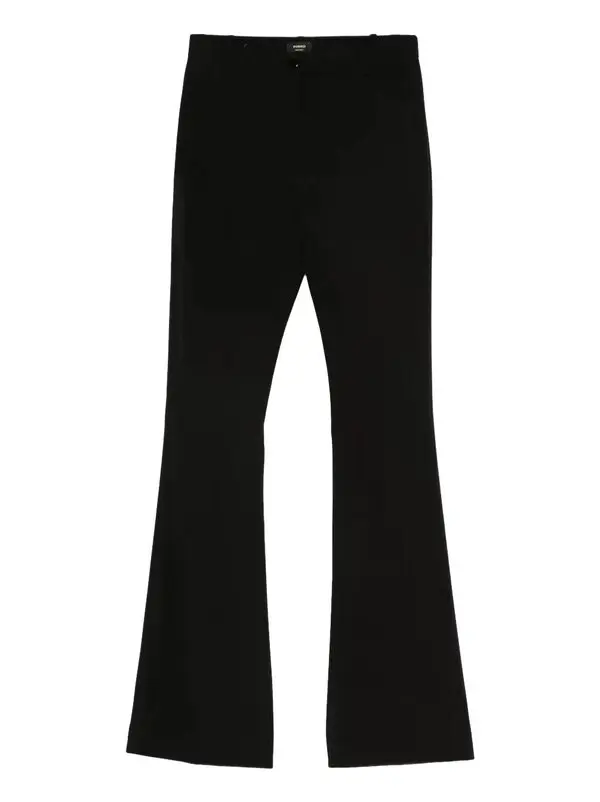 Pinko Back-slit Flared Trousers - Black