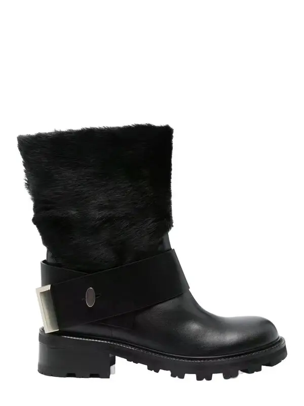 Roberto Festa 40mm Fur-trimmed Ankle Boots - Black