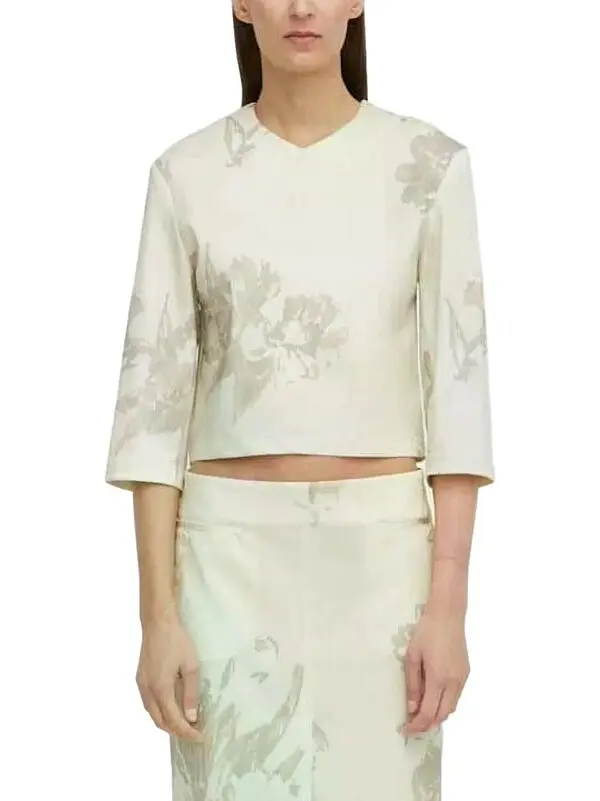 Remain Birger Christensen Floral-print Top - Neutrals