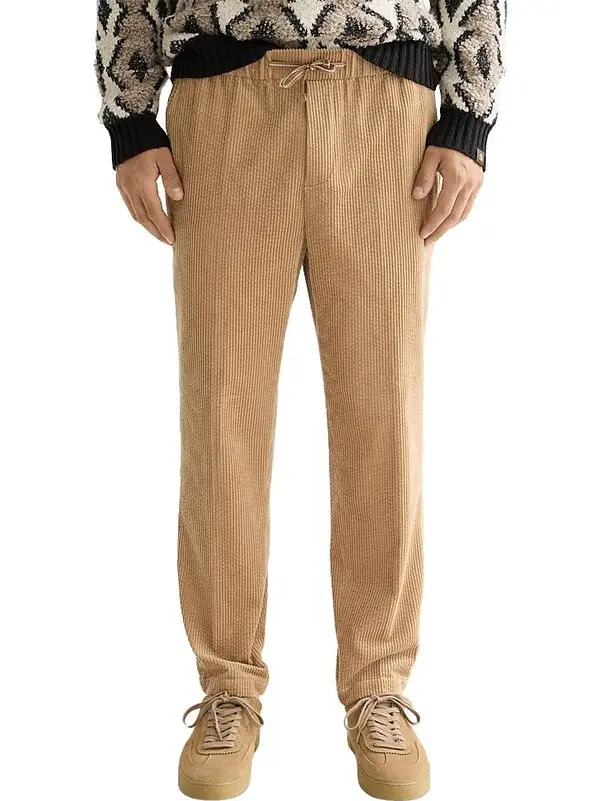 Scotch & Soda Relaxed Tapered Fit Corduroy Trousers - Tannin