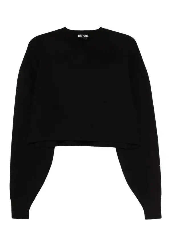 TOM FORD Cropped Pullover - Black