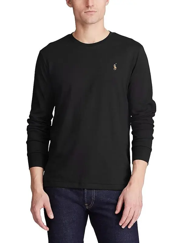 Polo Ralph Lauren Slim Fit Long Sleeve Tee - Polo Black