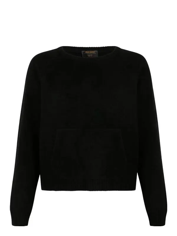 GRAN SASSO Kangaroo-pocket Sweater - Black