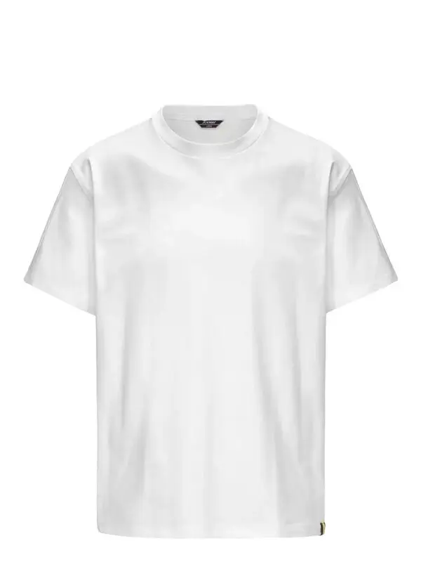 K-WAY Crew-neck Cotton T-shirt - White
