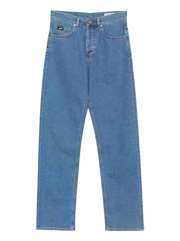 PENCE 1979 Buttoned Straight-leg Jeans - Blue