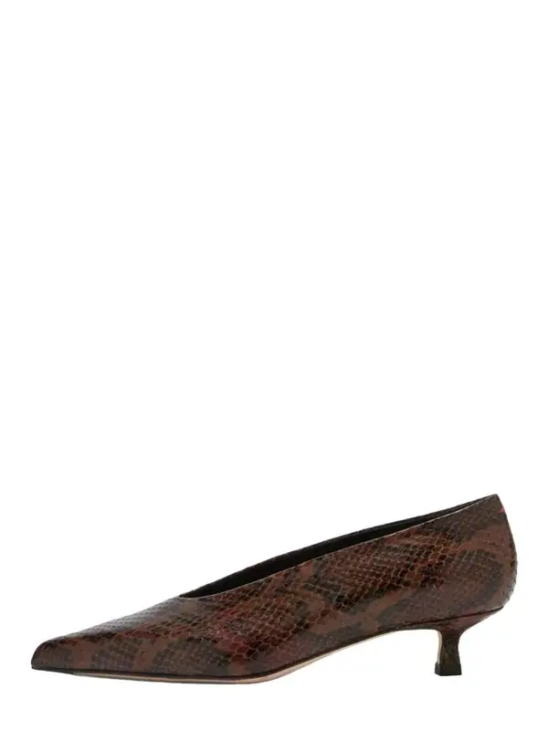 AeydĒ 35mm Clara Heeled Pumps - Brown