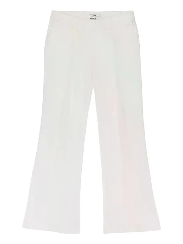 Rhude Low-waist Trousers - White