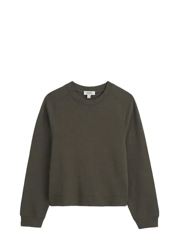 Cos Cotton Sweatshirt - Brown