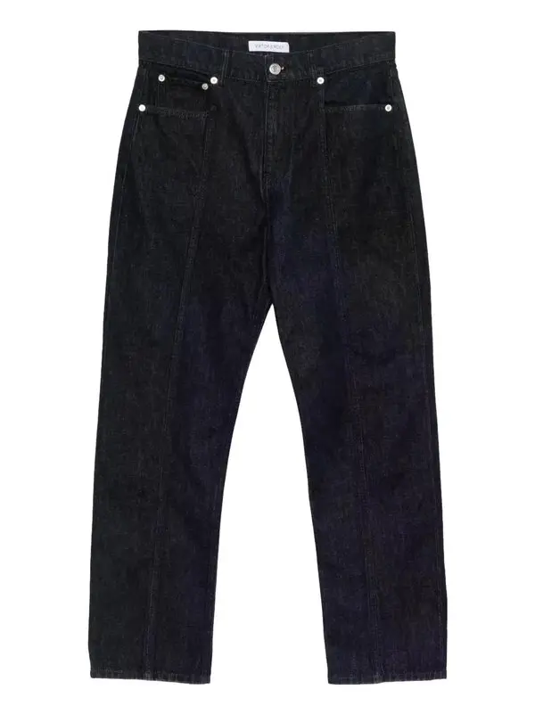Viktor & Rolf Five-pocket Paneled Jeans - Blue