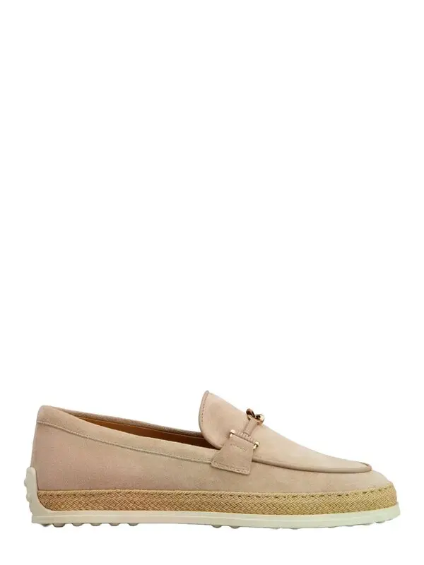 TOD'S Suede Loafers - Neutrals