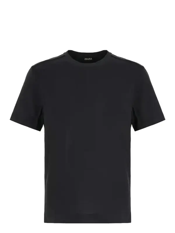 Zegna Crew-neck Short-sleeves T-shirt - Blue